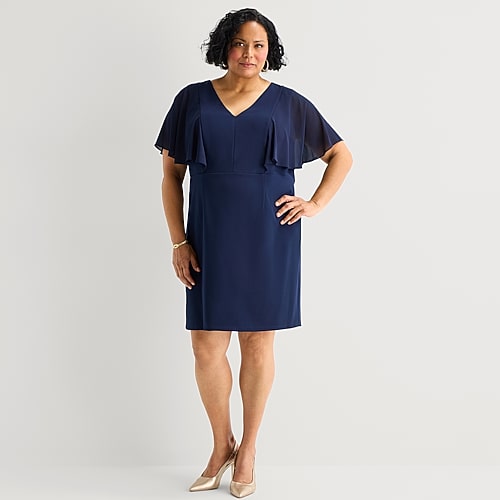 Click here for Jessica Howard Womens Plus V Neck Short Sleeve She... prices