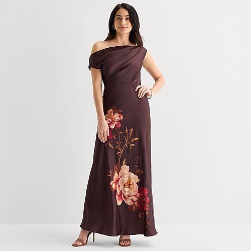 Click here for Melonie T Womens Asymmetrical Neck Sleeveless One... prices