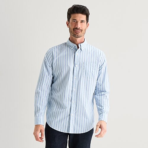 Click here for St. Johns Bay Stretch Poplin Mens Long Sleeve Slim... prices