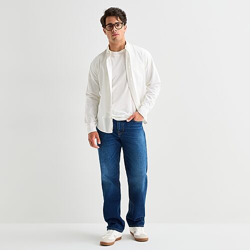Click here for mutual weave Mens Straight Leg Relaxed Fit Jean  3... prices