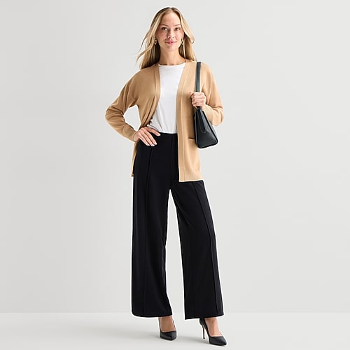 Click here for Liz Claiborne Womens Wide Leg High Rise Pull-On Pa... prices