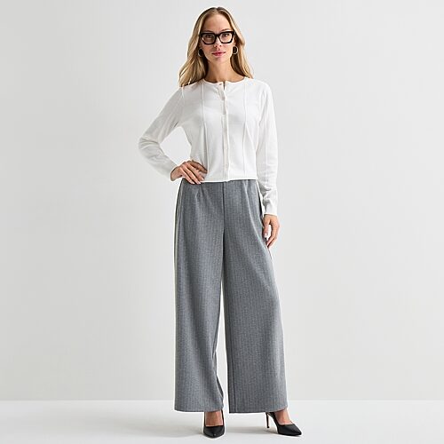 Click here for Liz Claiborne Womens Wide Leg High Rise Pull-On Pa... prices