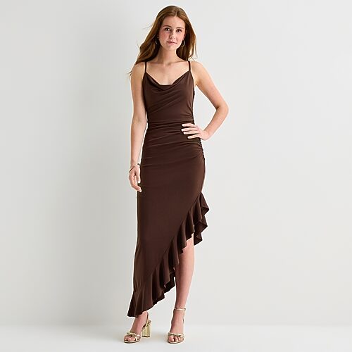 Click here for Emerald Sundae Womens Juniors Draped Neck Sleevele... prices
