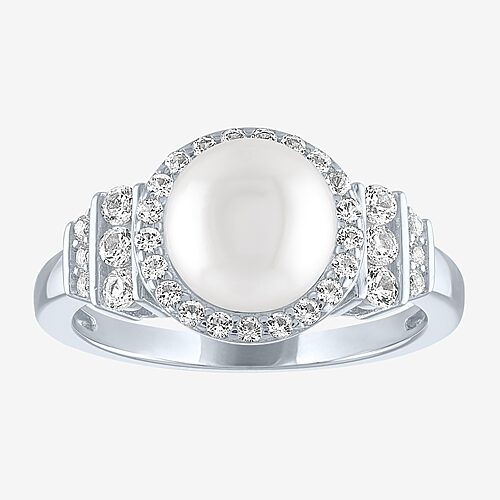 Click here for Womens 8MM White Cultured Freshwater Pearl Sterlin... prices