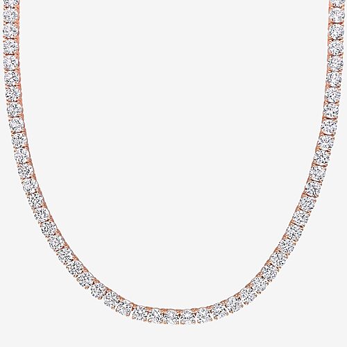 Click here for Womens White Sapphire 18K Rose Gold Over Silver 17... prices
