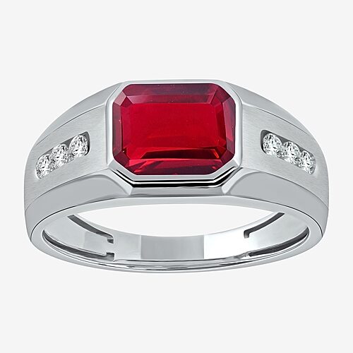 Click here for Mens Gemstone Sterling Silver Fashion Ring  9  Gar... prices