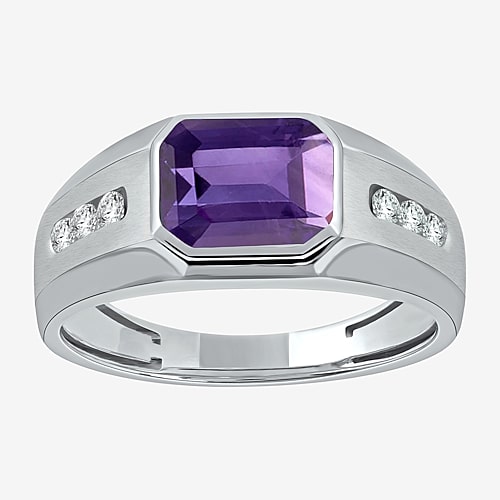 Click here for Mens Gemstone Sterling Silver Fashion Ring  9  Ame... prices