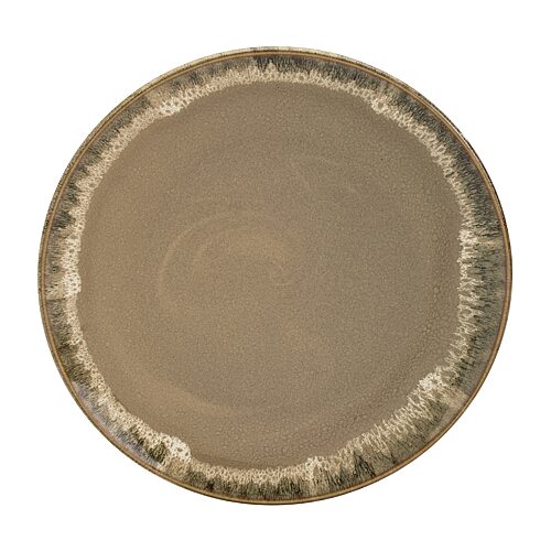 Tabletops Unlimited Tuscan Stoneware Dinner Plates  One Size  Gray