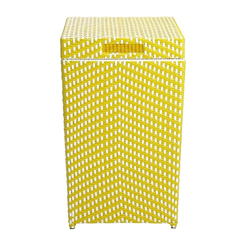 Furniture of America Park Lane Trash Can  One Size  Yellow