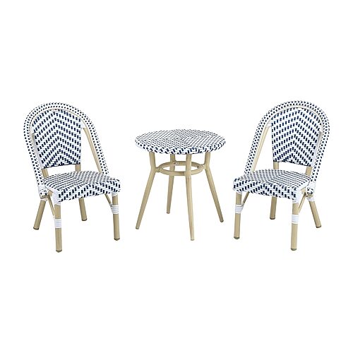 Furniture of America Mayora Mid Century 3-pc. Bistro Set  One Size  Blue