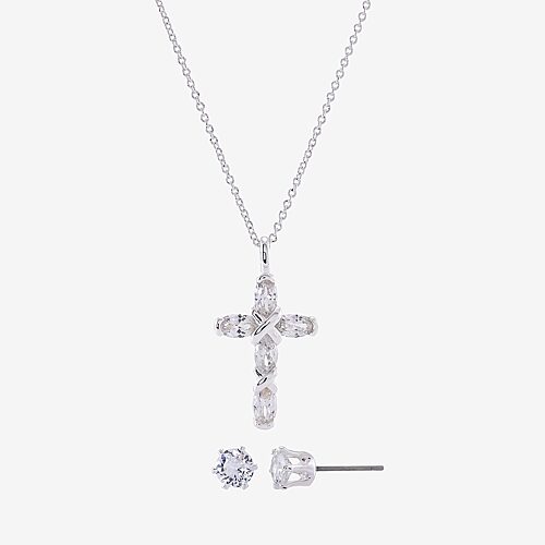 Click here for Sparkle Allure Womens Cubic Zirconia Pure Silver O... prices