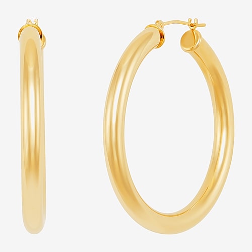 Click here for 14K Gold Hoop Earrings  One Size prices