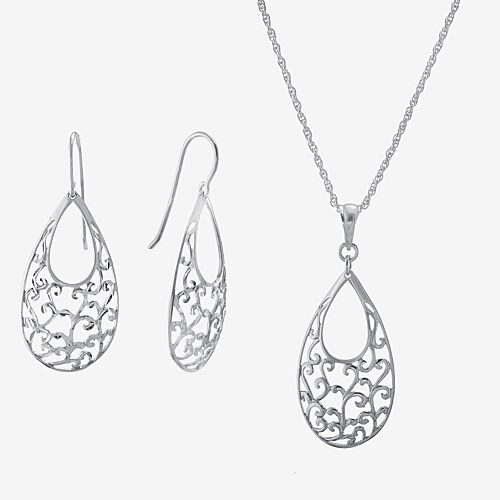 Click here for Womens Sterling Silver 2-pc. Jewelry Set  One Size prices