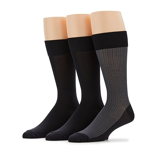 Click here for Stafford Microfiber Mens 3 Pair Crew Socks  10-13... prices