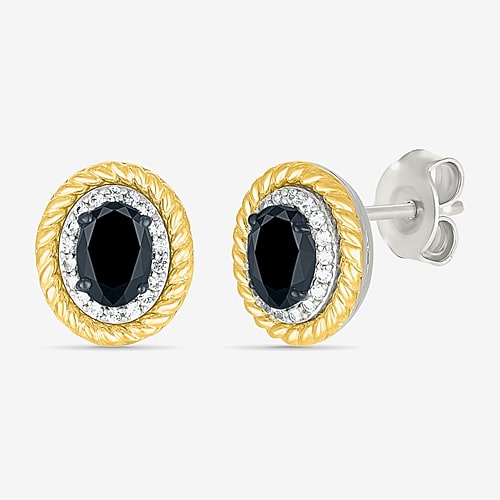 Click here for Genuine Black Onyx 10K Gold Sterling Silver 13mm O... prices