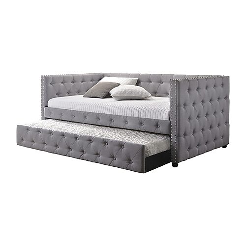 Click here for Mockern Kids Daybed With Trundle  One Size  Gray prices