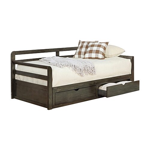 Click here for Sorrento Kids Daybed With Trundle  One Size  Gray prices