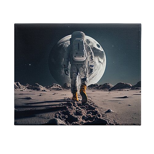 Click here for Stupell Industries Man On Moon Outer Space Astrona... prices