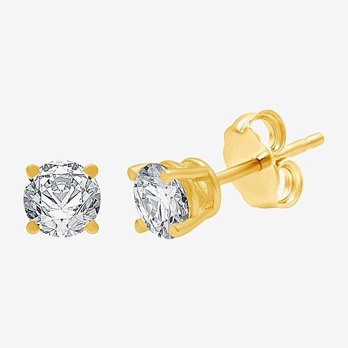 Click here for 5/8 CT. T.W. Natural White Diamond 10K Gold 4.3mm... prices