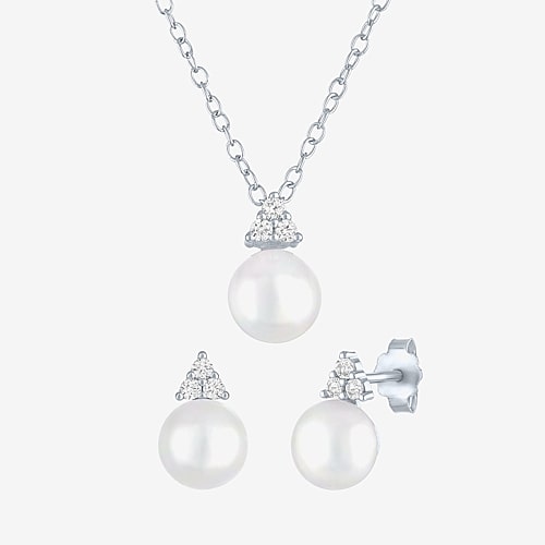 Click here for Yes  Please! Womens White Cultured Freshwater Pear... prices