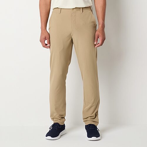 Xersion Mens Straight Regular Fit Golf Pant  34 32  Beige