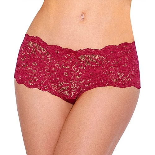 Click here for Ilusion Lace Boyshort- 3418  Small  Red prices