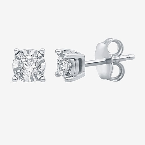 Click here for 1/6 CT. T.W. Natural White Diamond Sterling Silver... prices