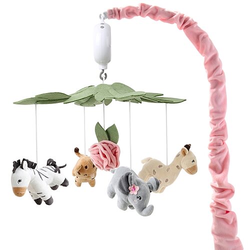 Click here for The Peanutshell Wildest Dreams Pink Musical Crib M... prices
