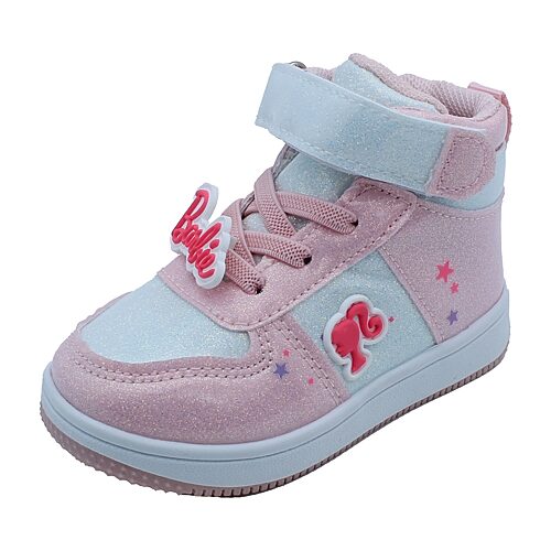 Click here for Barbie Toddler High-Top Sneakers - Light pink glit... prices