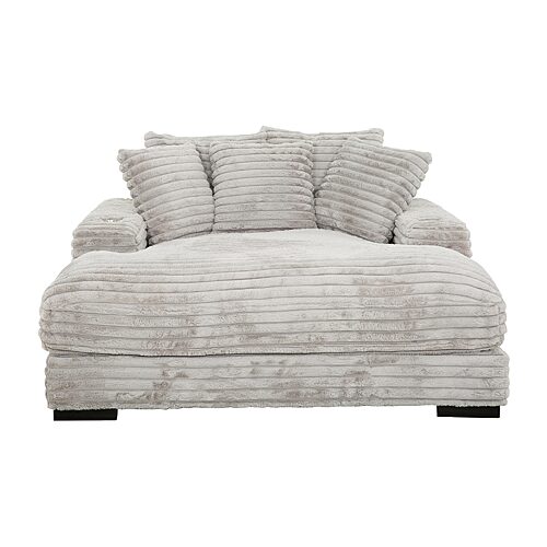 Click here for Cuddler Chaise Lounge  One Size  Gray prices