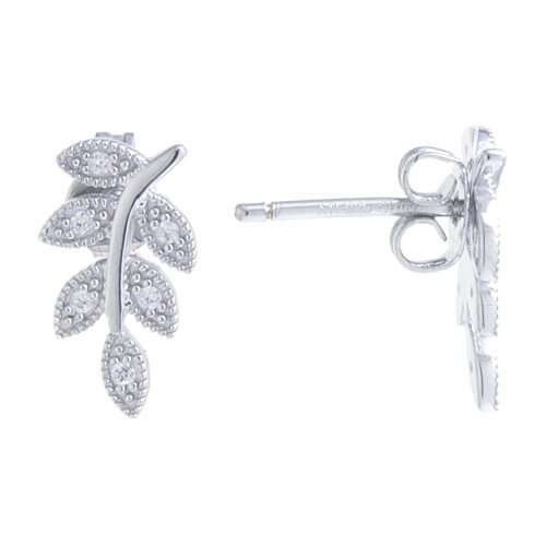 Click here for Silver Treasures Cubic Zirconia Sterling Silver Ea... prices