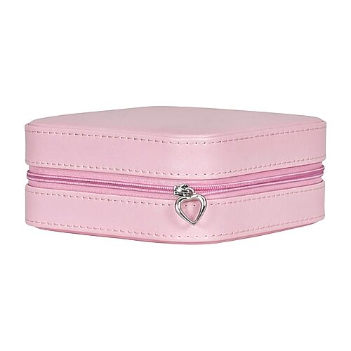 Click here for Mele and Co Josette Mirrored Pink Jewelry Travel C... prices