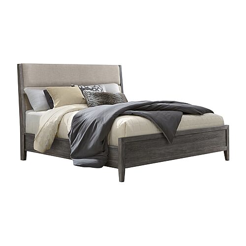 Click here for Essex Upholstered Low Panel Bed  One Size  Gray prices
