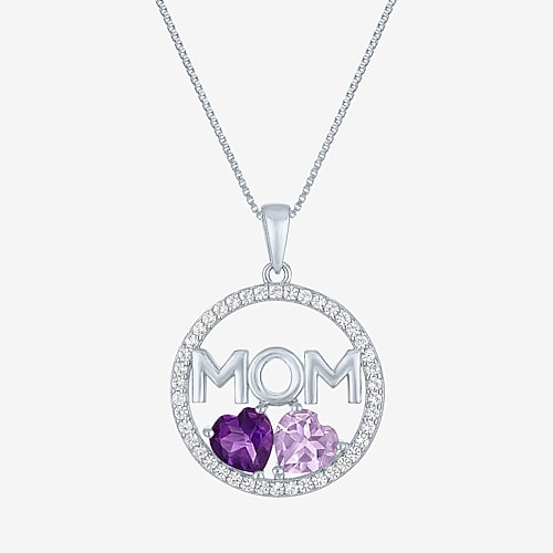 Click here for Mom Womens Genuine Purple Amethyst Sterling Silver... prices