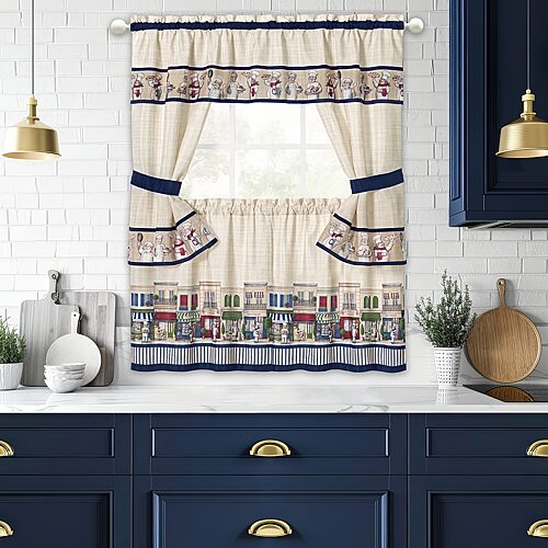 Click here for Achim 3-pc. Rod Pocket Kitchen Curtains & Drapes W... prices