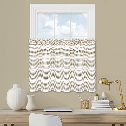 Click here for Achim 2-pc. Rod Pocket Window Tier  One Size  Beig... prices