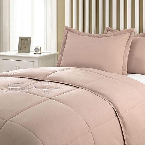 Click here for Lotus Home Water and Stain Resistant Comforter Min... prices