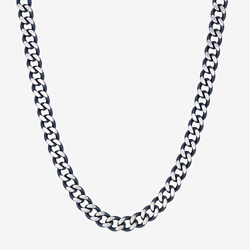 Click here for Mens Stainless Steel 24 Inch Curb Chain Necklace... prices