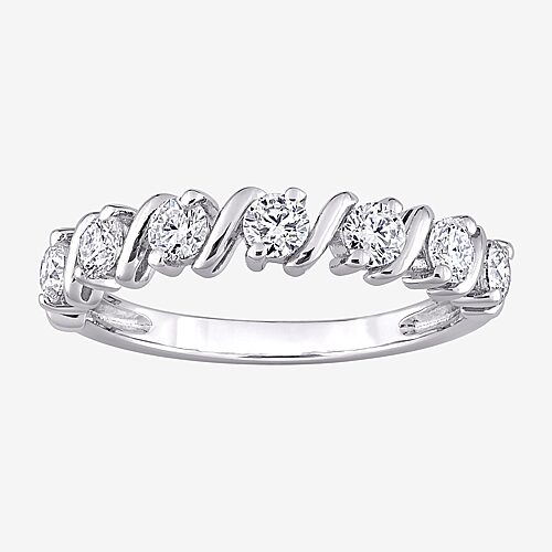 Click here for Womens 2MM 3/4 CT. T.W. Lab Created White Moissani... prices