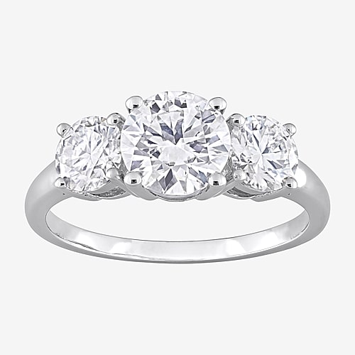 Click here for Womens 2 1/4 CT. T.W. Lab Created White Moissanite... prices