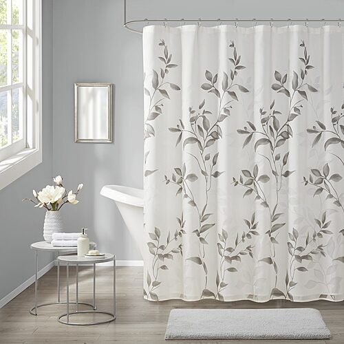 Click here for Madison Park Cecily Shower Curtain  72 x 72 - Grey prices