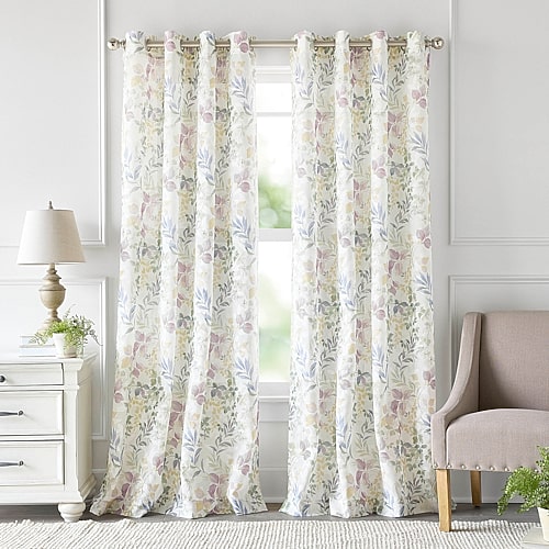 Click here for Martha Stewart Jardin Grommet Top Sheer Single Cur... prices