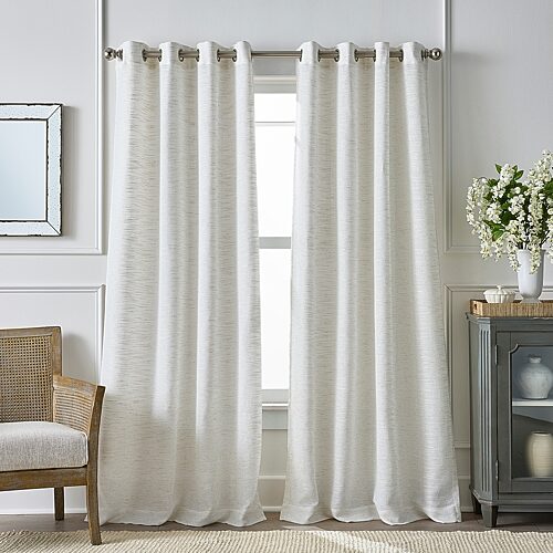 Click here for Martha Stewart Harmony Grommet Top Sheer Single Cu... prices
