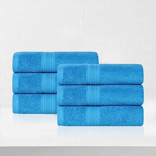 Click here for SUPERIOR Eco-Friendly Cotton 6-pc. Hand Towel  One... prices