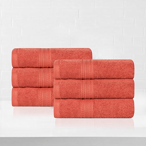 Click here for SUPERIOR Eco-Friendly Cotton 6-pc. Hand Towel  One... prices