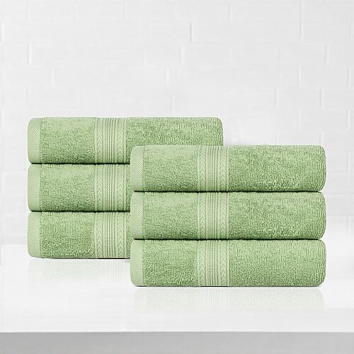 Click here for SUPERIOR Eco-Friendly Cotton 6-pc. Hand Towel  One... prices