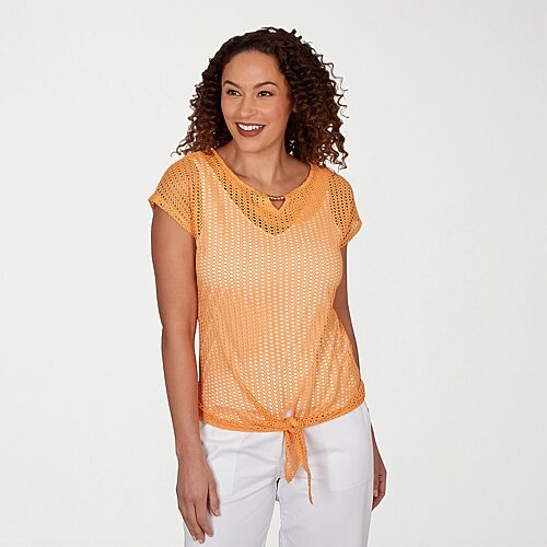 Click here for Womens Hearts of Palm Fun in the Sun Textured Knit... prices