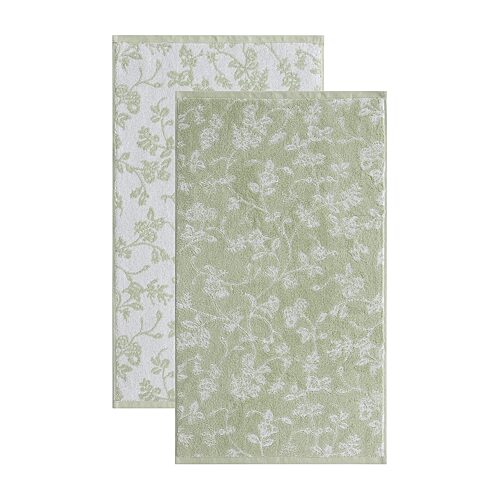 Click here for Laura Ashley 2-pc. Hand Towel  One Size  Green prices