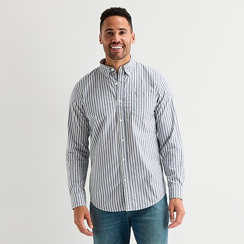 Click here for St. Johns Bay Stretch Poplin Mens Long Sleeve Clas... prices