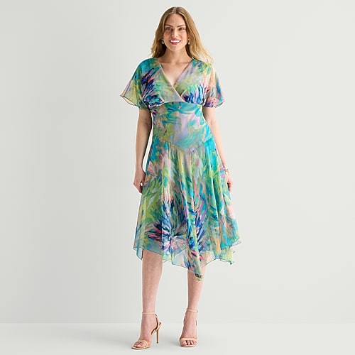 Click here for Rabbit Rabbit Rabbit Design Womens Midi V Neck Sho... prices